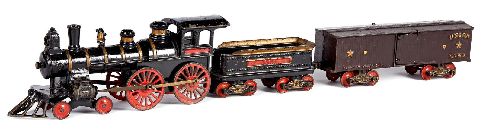 Ives Cast Iron Three Piece Floor Train