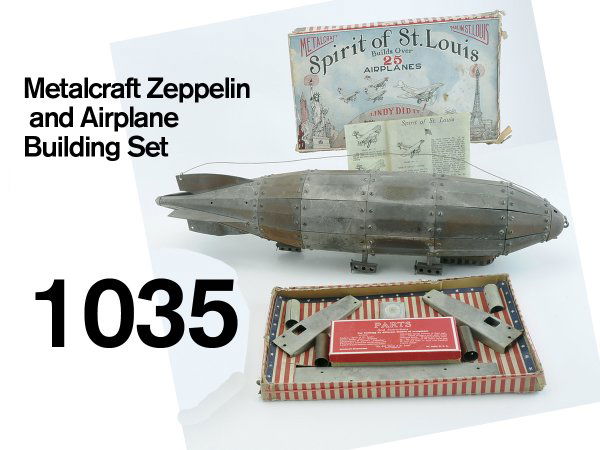 Metalcraft Zeppelin And Airplane Building Set