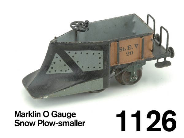 1126: Marklin O Gauge Snow Plow-smaller