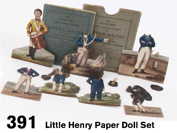 391: Little Henry Paper Doll Set