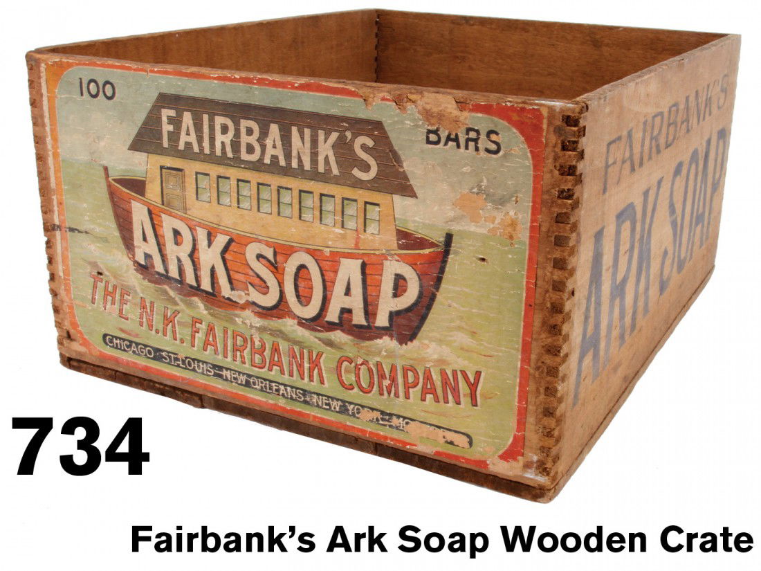 Fairbank's Ark Soap Wooden Crate