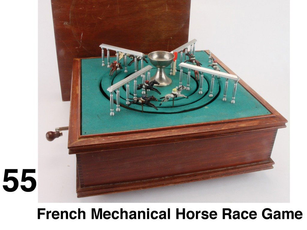 French Mechanical Horse Race Game
