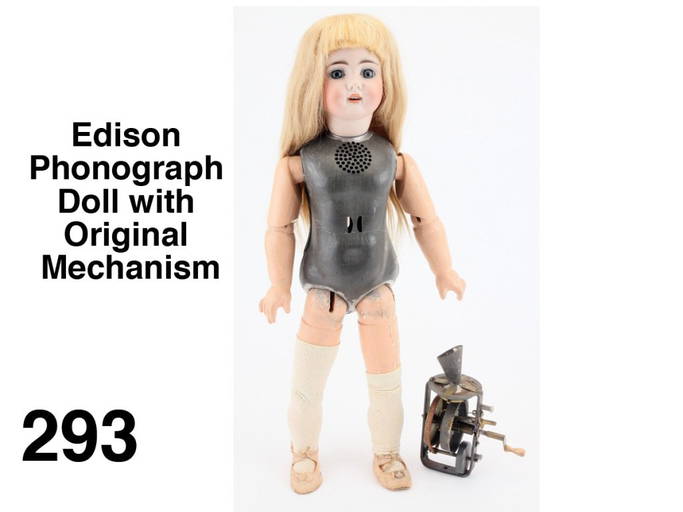 Edison Phonograph Doll with Original Mechanism - Nov 16, 2012 | Pook ...