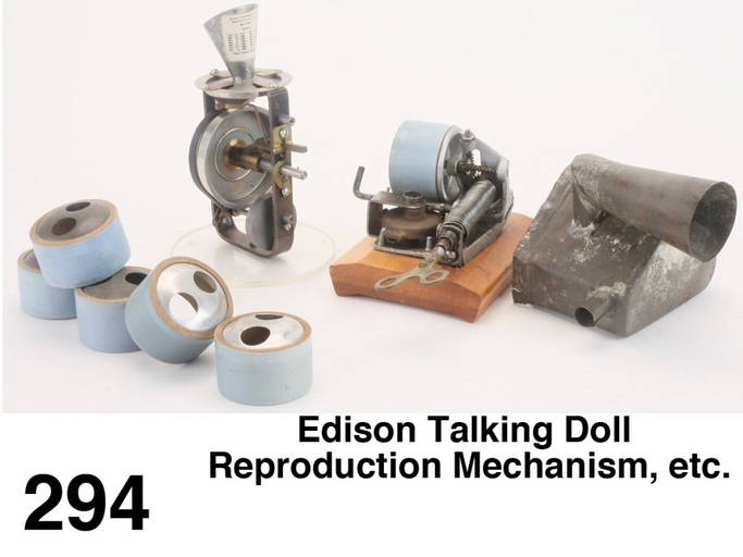 Edison Talking Doll Reproduction Mechanism, etc. - Nov 16, 2012 | Pook ...