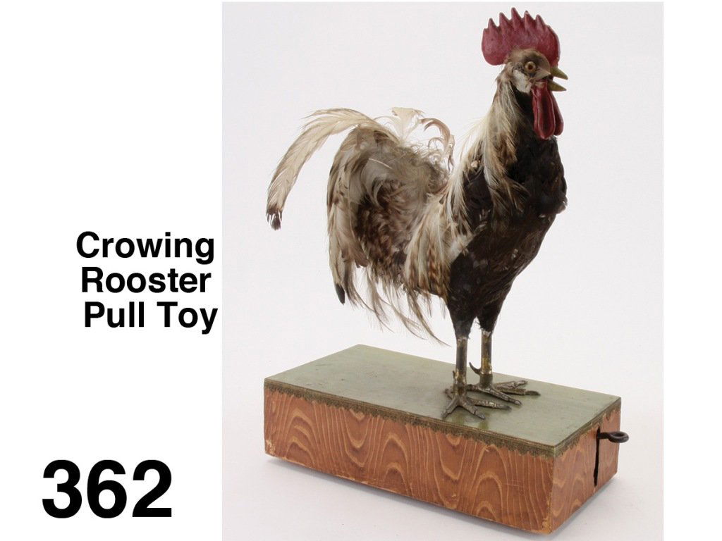Crowing Rooster Pull Toy