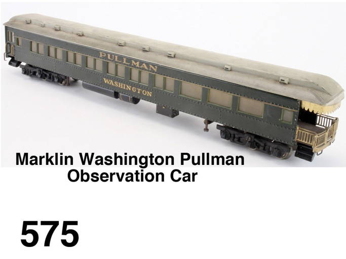 Marklin Washington Pullman Observation Car - Nov 17, 2012 | Pook & Pook ...