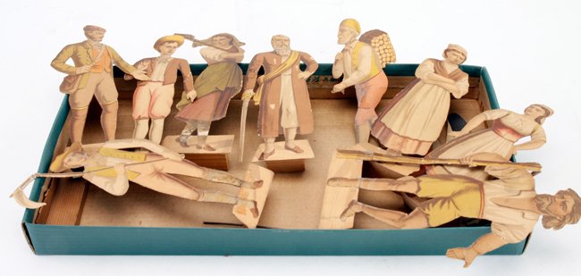 Large Toy Theater with Elaborate Proscenium : Lot 12