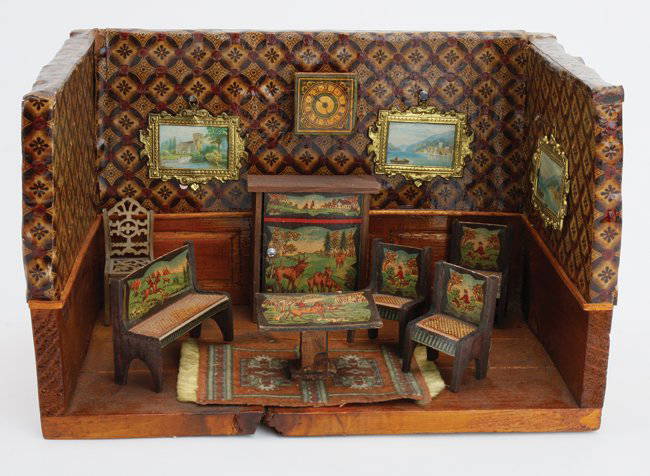 Small Folk Art Room Box