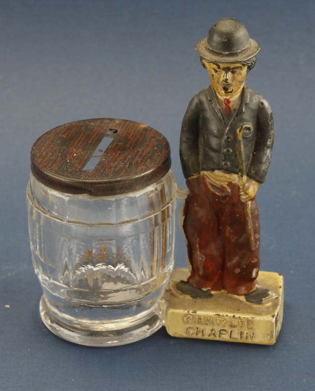 Charlie Chaplin Candy Container - Dec 05, 2014 | Pook & Pook, Inc. with ...