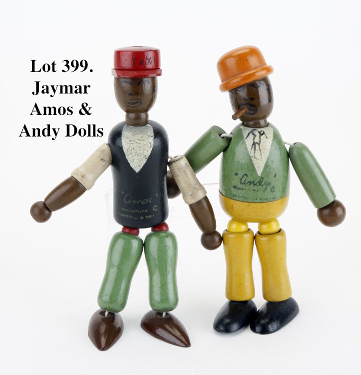 Jaymar Amos & Andy Dolls - Nov 21, 2015 | Pook & Pook, Inc. with Noel Barrett in PA