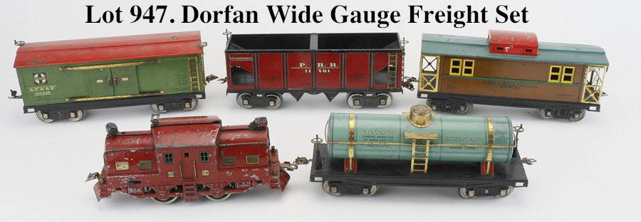 Dorfan Wide Gauge Freight Set - Nov 21, 2015 | Pook & Pook, Inc. with ...