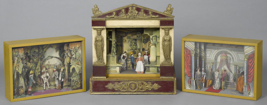 Large Toy Theater with Elaborate Proscenium - Apr 11, 2014 | Pook ...