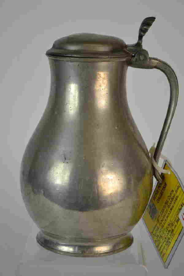 18th Century Dutch Pewter Wine Flagon - Mar 11, 2017 | Keystone Auction ...