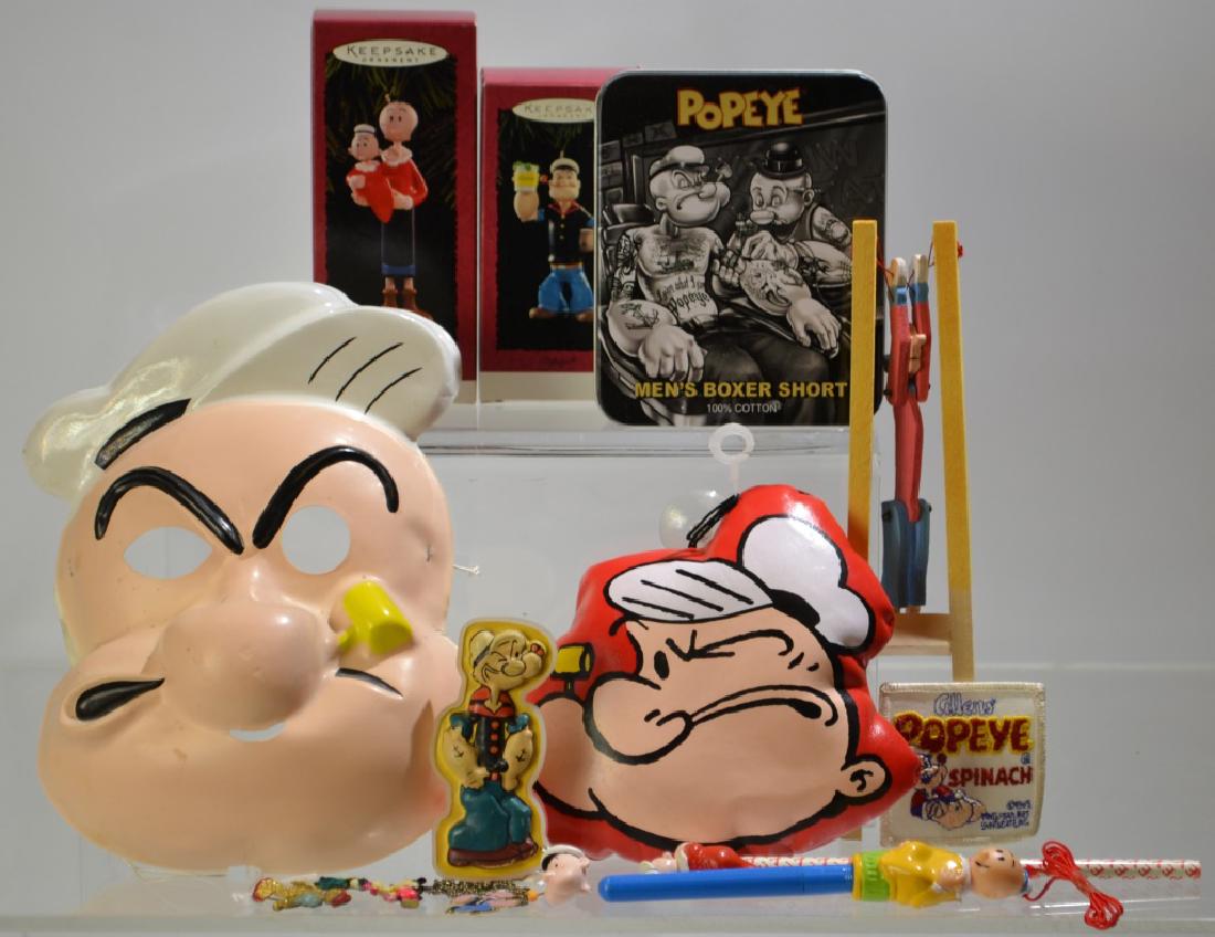 1950's Popeye Night Light & Misc. Popeye Items