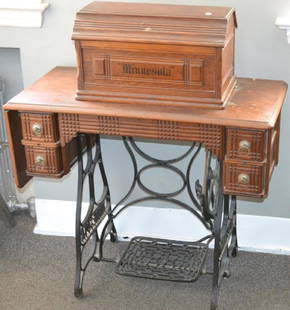 Vindex Special Oak Treadle Sewing Machine