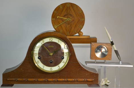 Welby Mahogany Mantle Clock Made In Germany