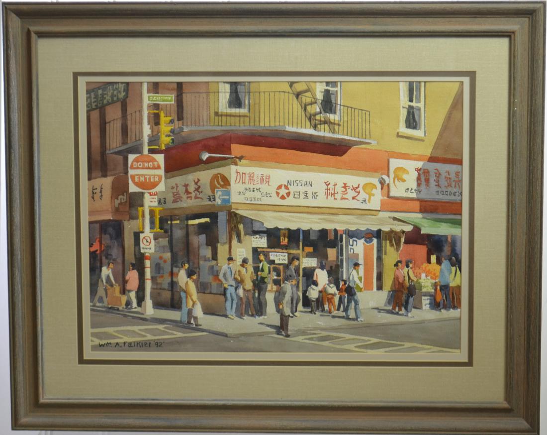 Original Watercolor By William A. Falkler