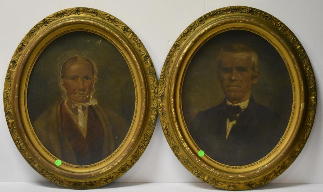 Pair of Portraits by Marcus Mote (1817-1898)