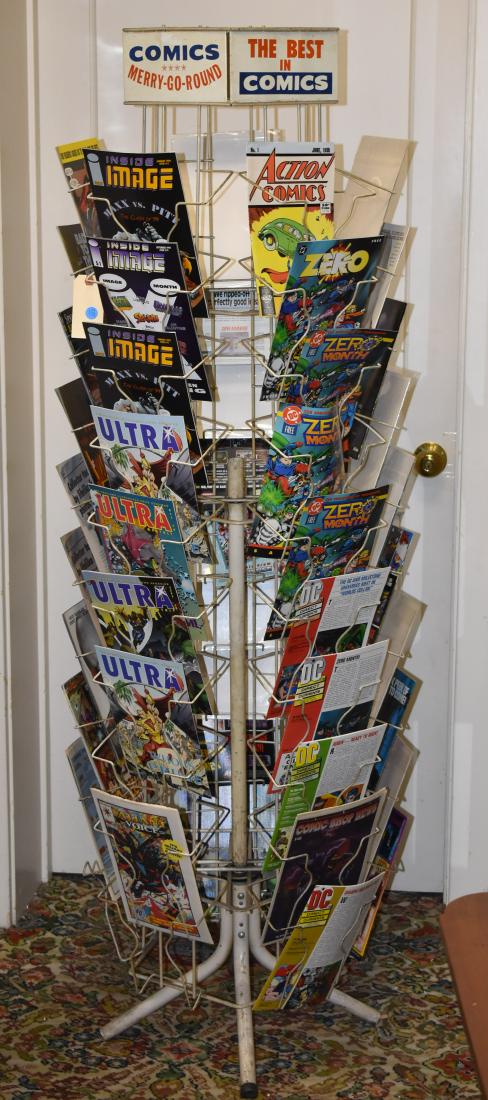 Vintage Merry Go Round Comic Display