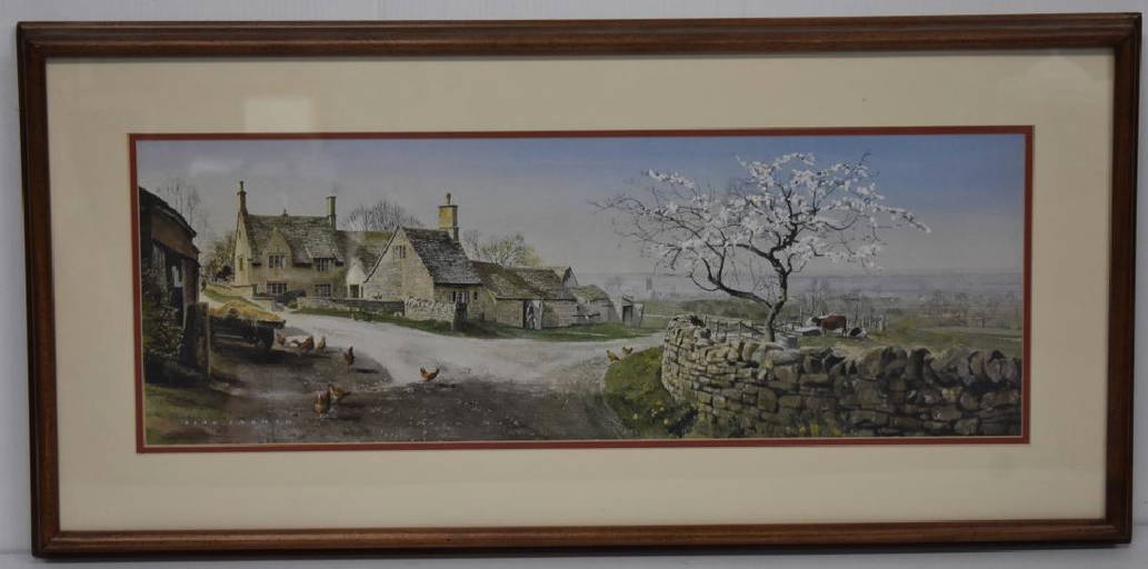 French Farm Scene By Alan Ingham
