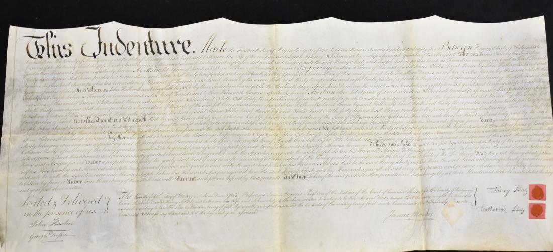 Montgomery County, Pa Indenture 1785