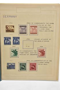 Wwii German Third Reich Stamp Collection Book