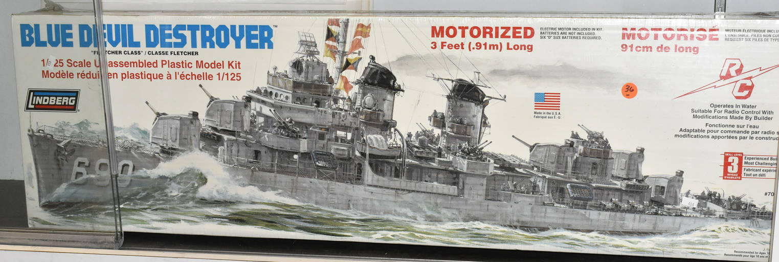 Motorized Blue Devil Destroyer Model