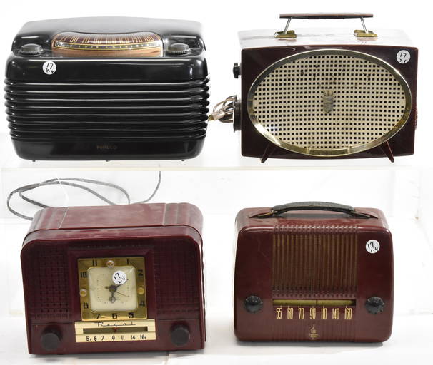 Four Vintage Plastic Radios