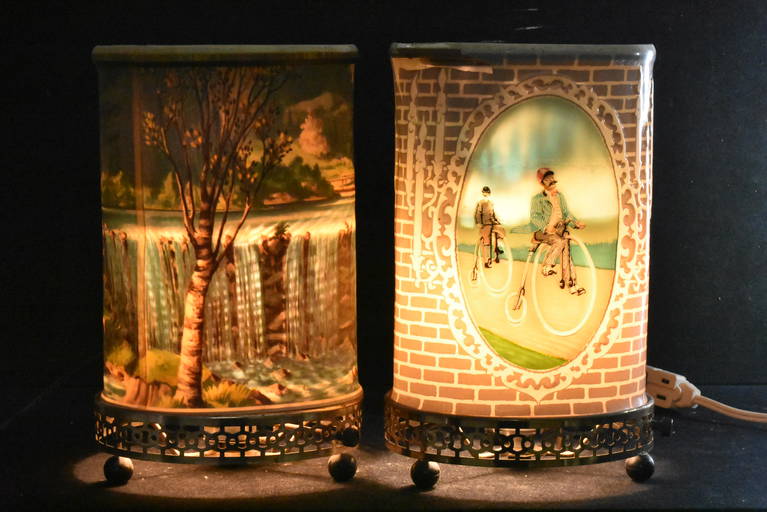 Two Vintage Motion Lamps