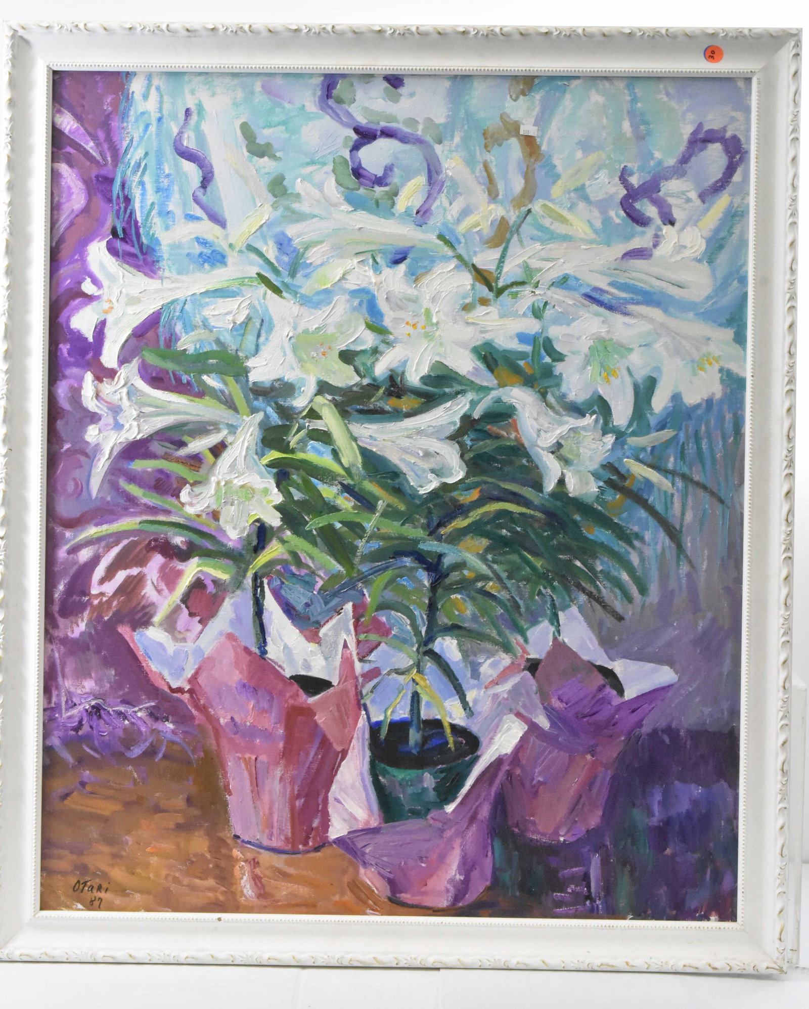 Oil on Canvas of Lilies by "Otari Shink" - Apr 05, 2020 | Keystone ...
