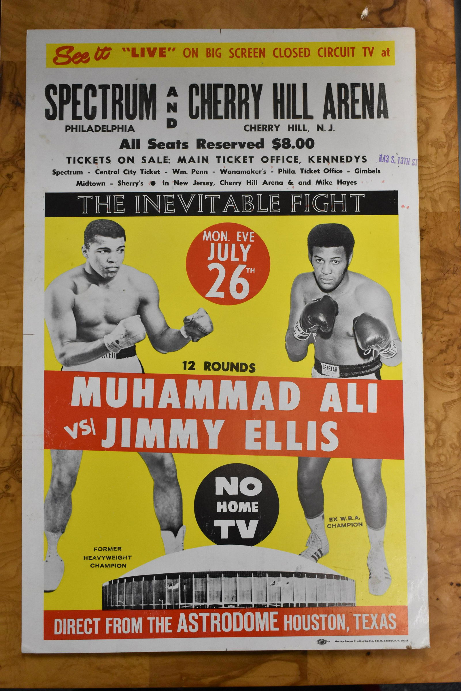 Muhammad Ali Vs. Jimmy Ellis Original Poster - Jul 10, 2020 | Keystone ...