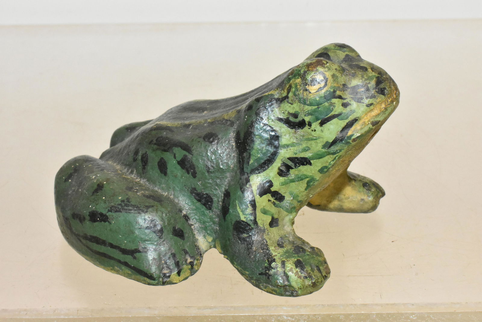 Early 20th C Cast Iron Frog Door Stop