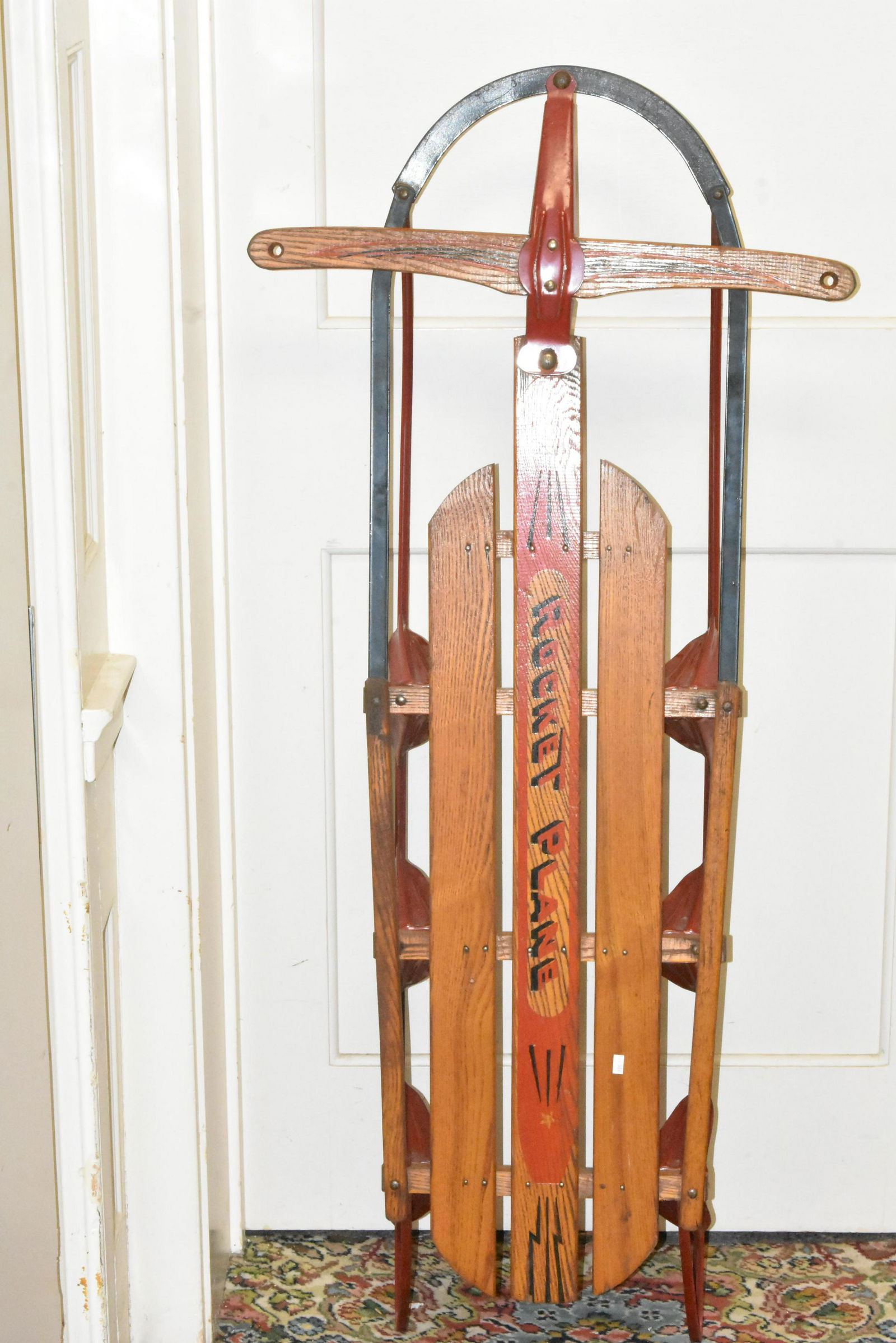 Vintage Rocket Playing Sled