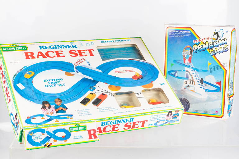 Sesame Street Slot Race Set and Penguin Race Game - Oct 24, 2020 ...