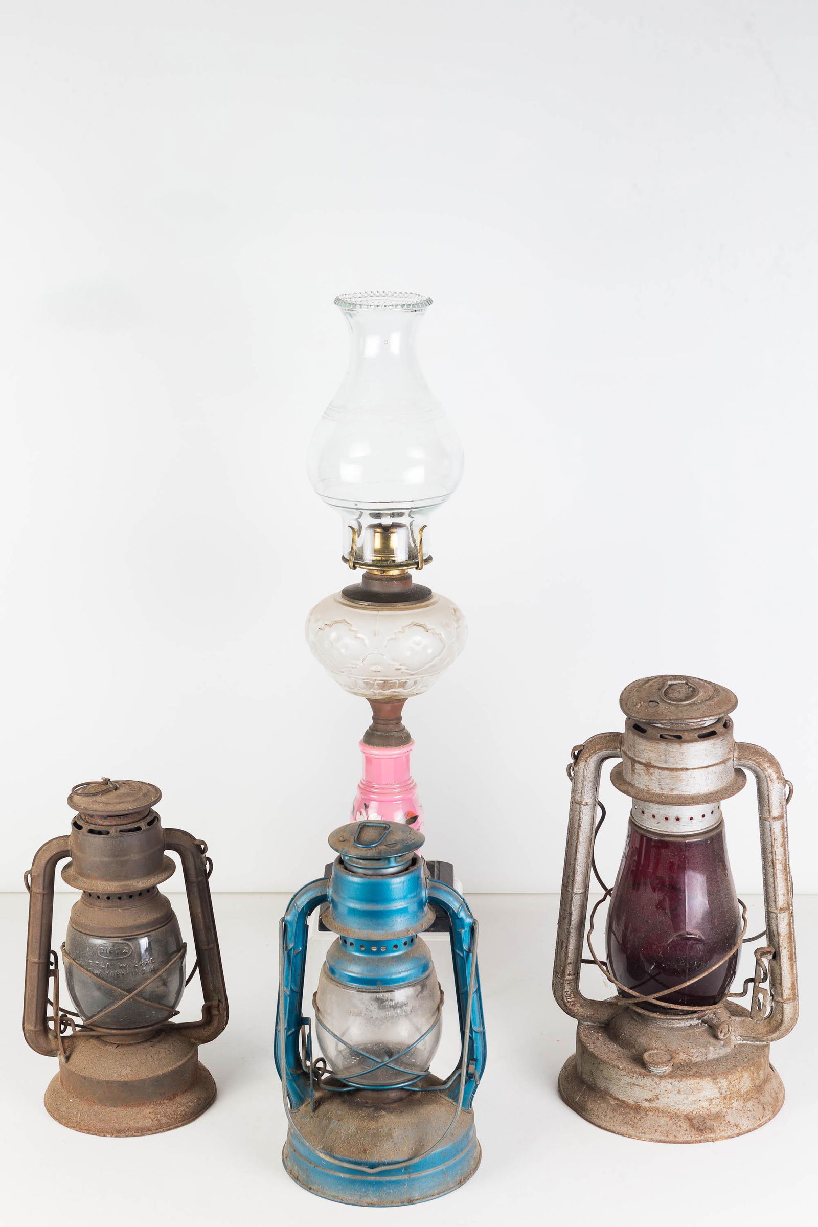Vintage Kerosene Lamps And Lanterns
