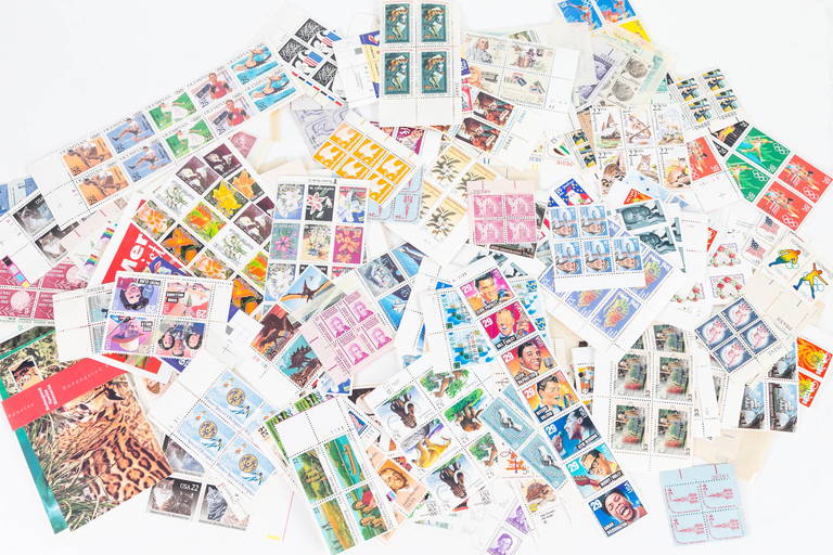 Us Postage Partial Stamp Sheets