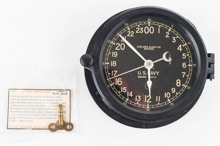 U.s. Navy Ship's Clock (restored)