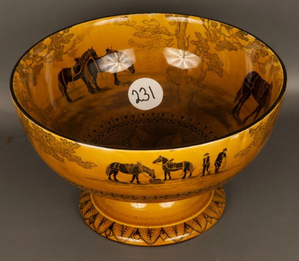 231: Royal Doulton Porcelain English Punch Bowl