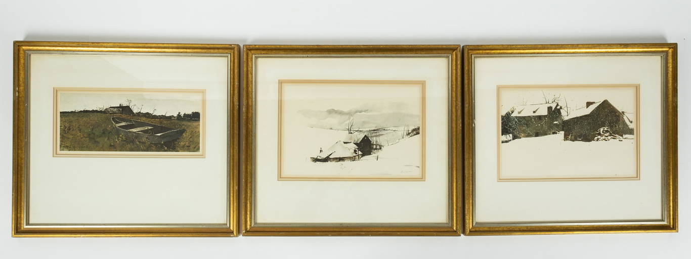 Vintage Andrew Wyeth Prints (3)