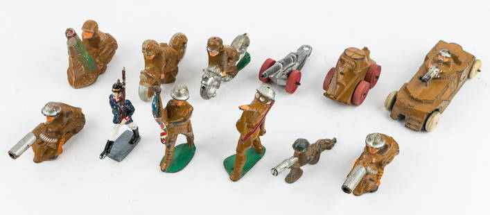 Manoil Soldier With Bazooka Cannon