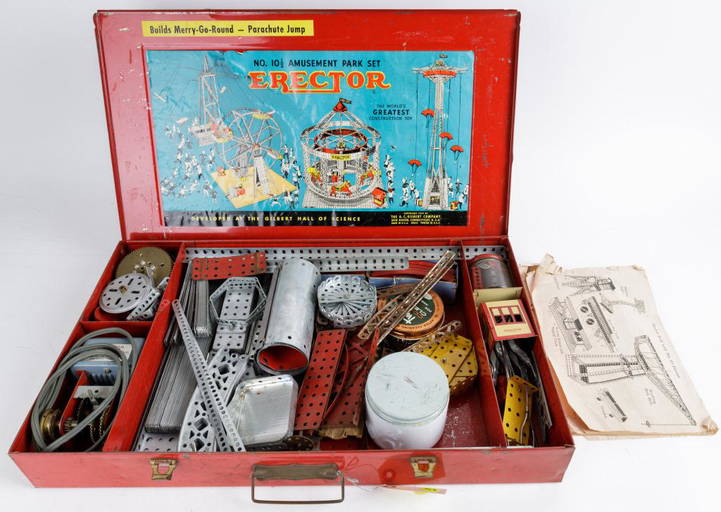 Vintage Erector Set 10.5 With Case