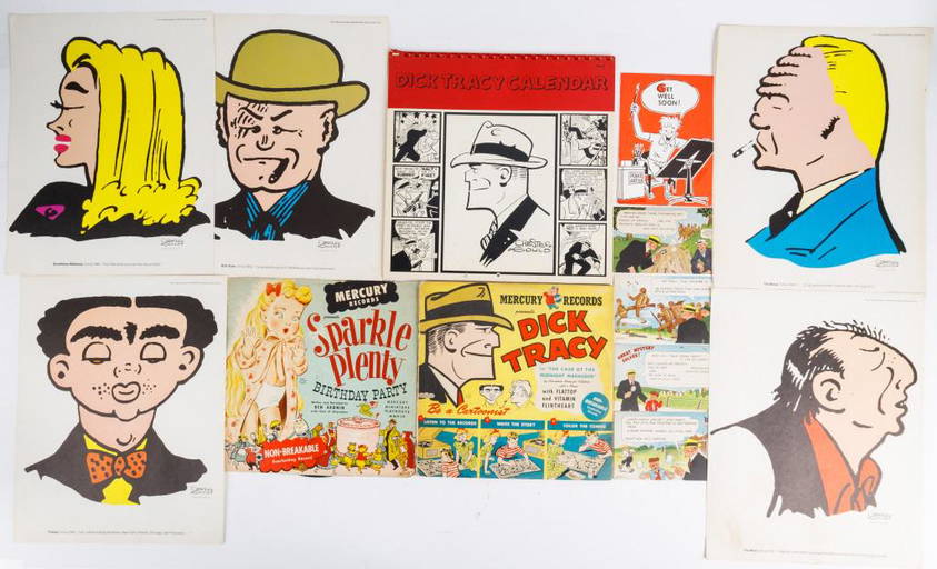 Dick Tracy Villains Stationary And Records