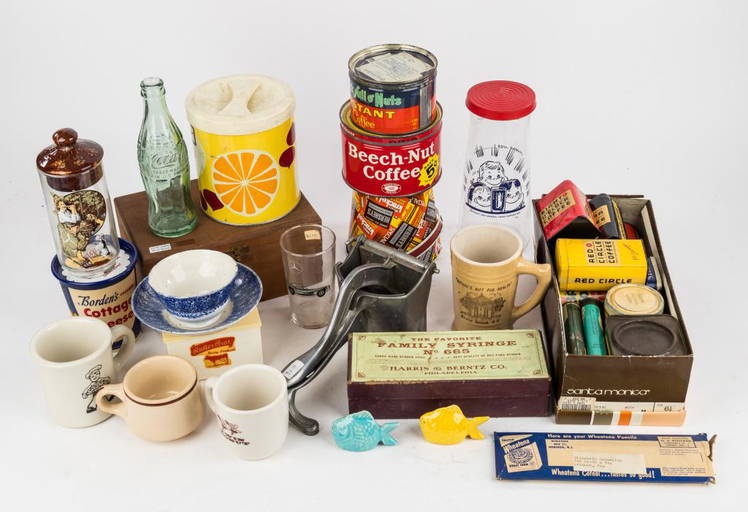 Vintage Advertising, Tins, Glassware & More