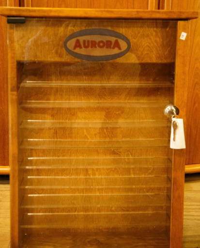 Aurora Glass Front Display Case W/ Key