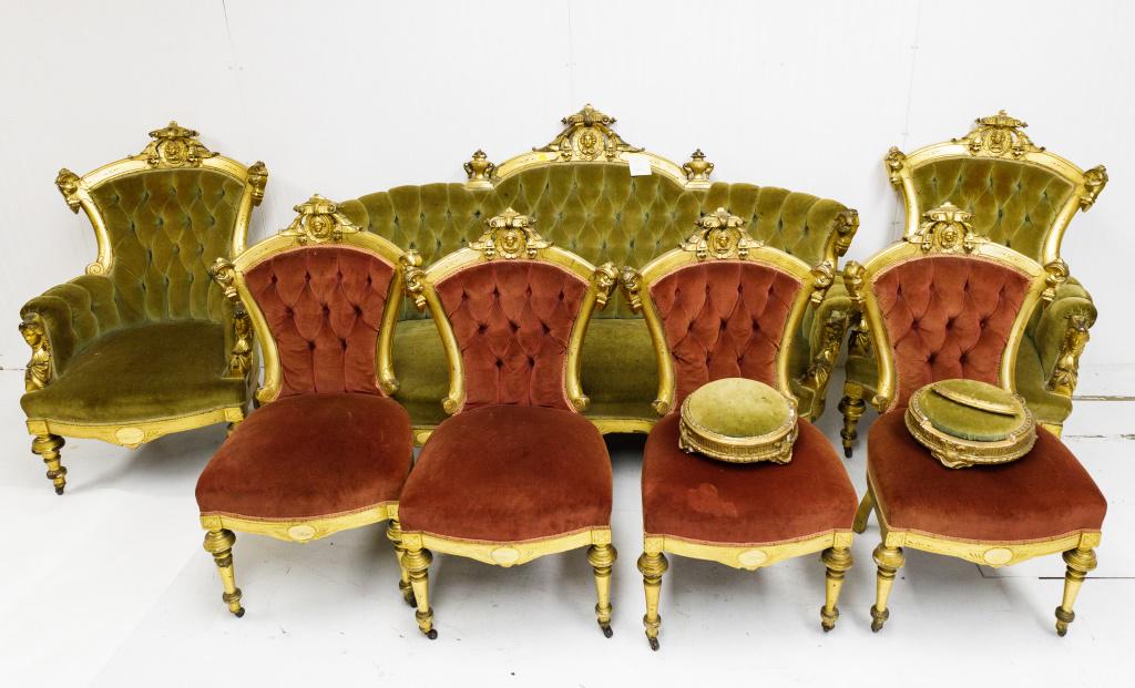 Rococo Revival Parlor Set