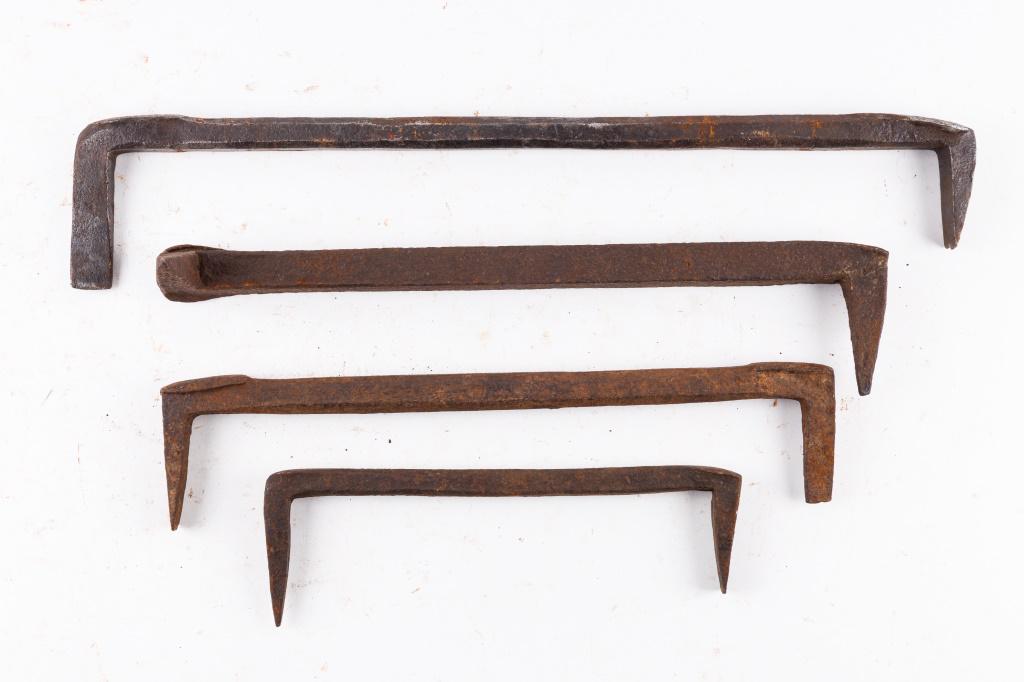 Antique Stationary Log Dogs (4)