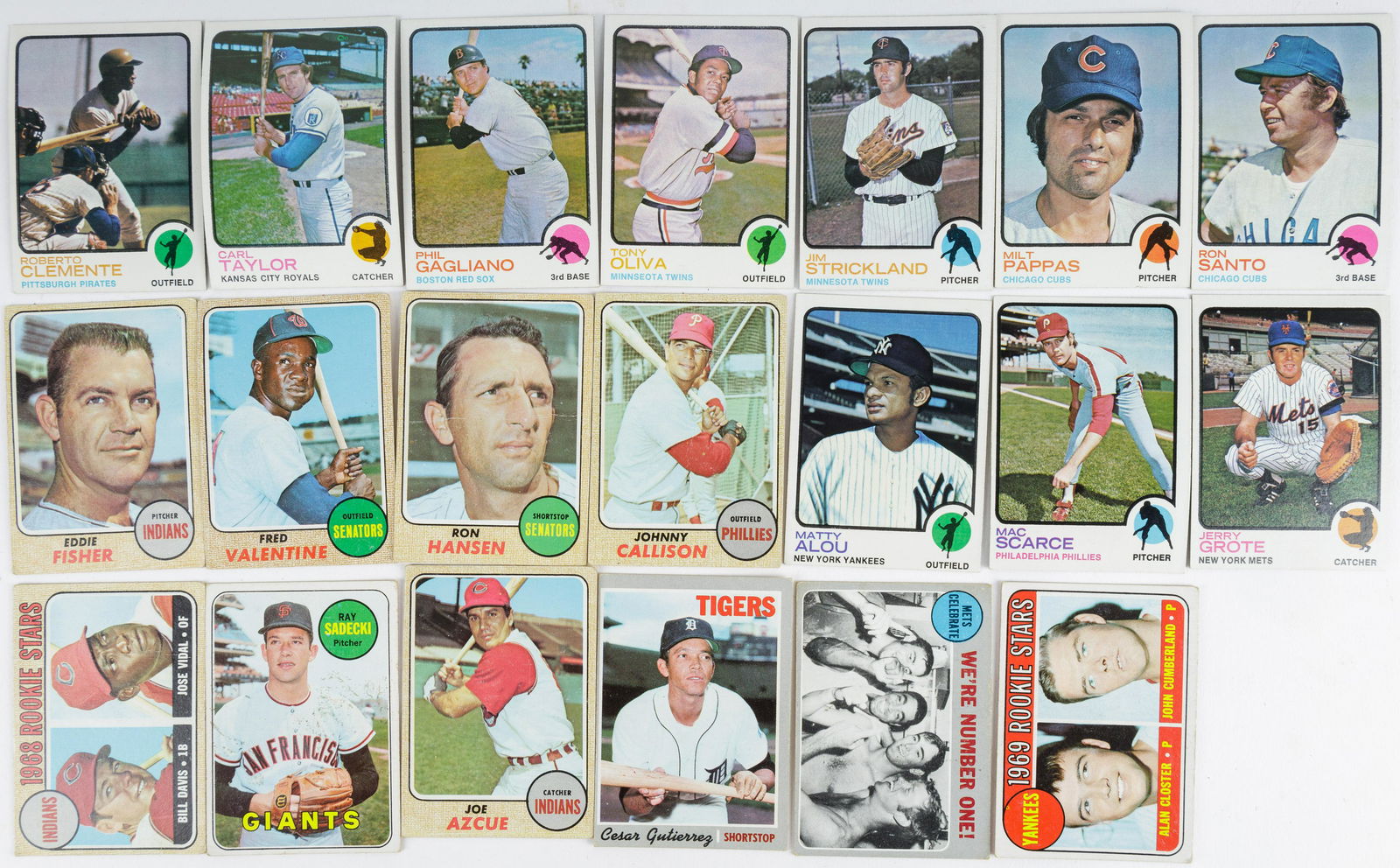 Vintage 1960s & 1970s Topps Baseball Cards