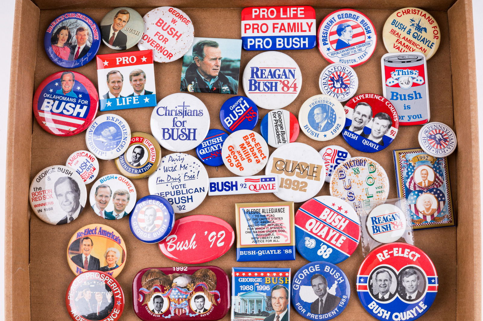 Reagan Bush Quayle Political Pins