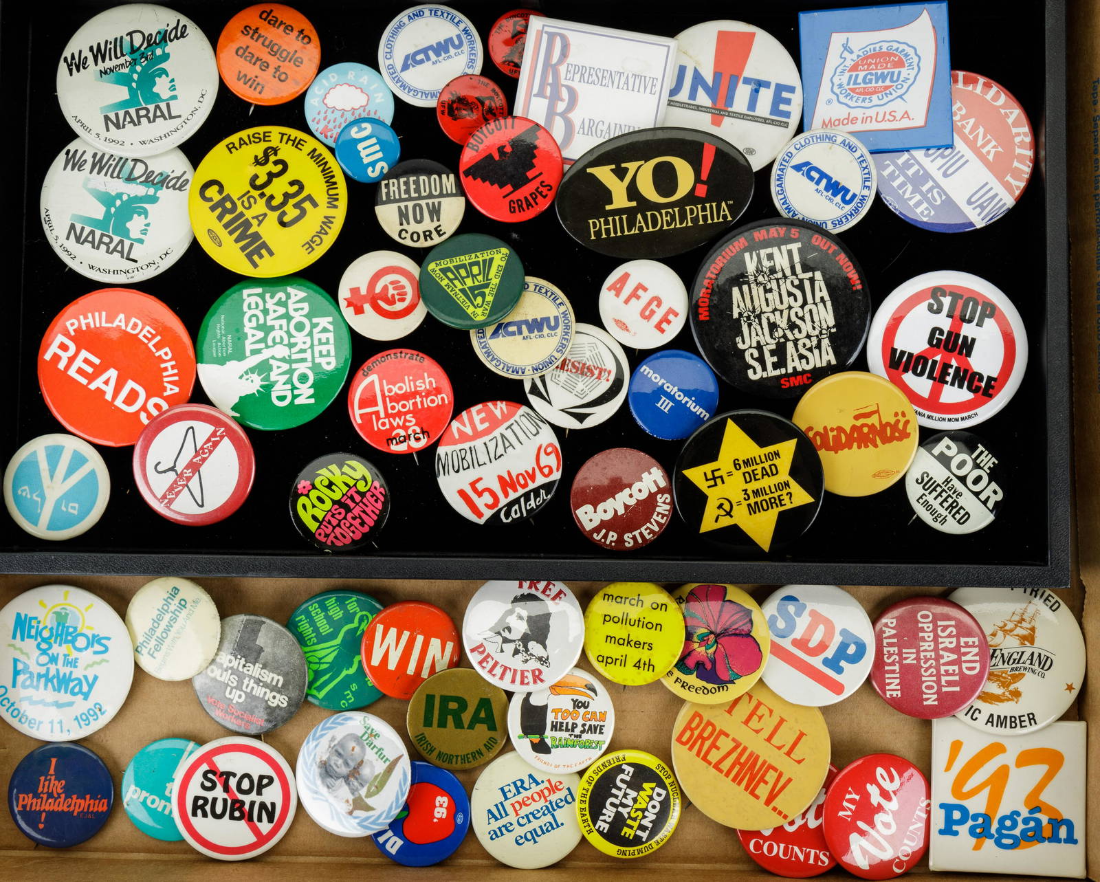 Protest & Support Campaign Pins Auction