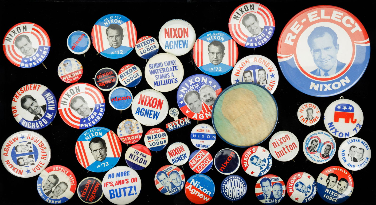 Vintage U.s. President Nixon Campaign Buttons